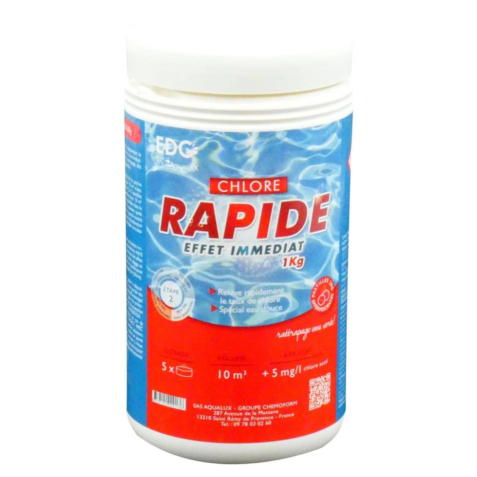 Chlore Rapide Pastilles de 20 gr - EDG By AQUALUX